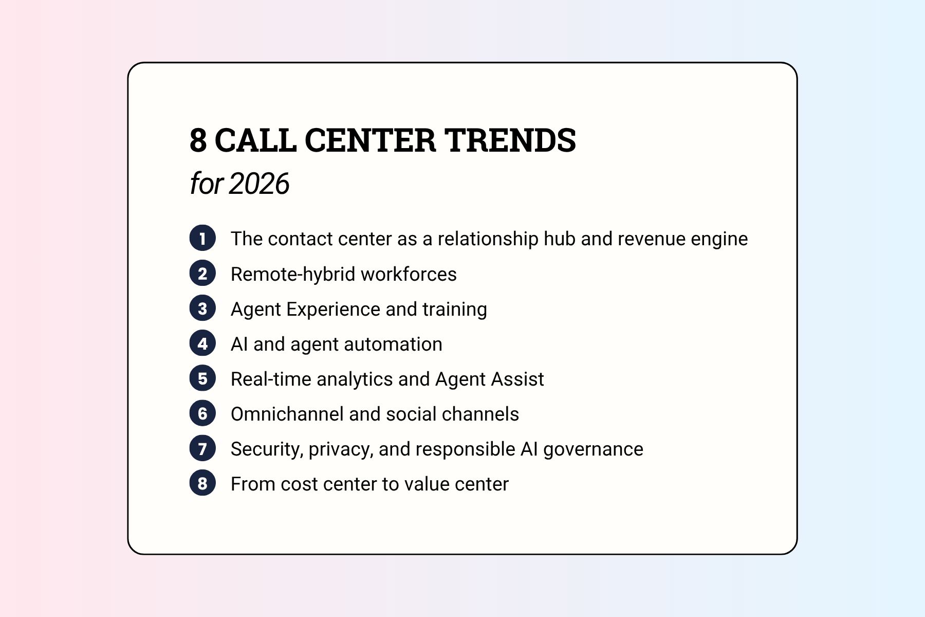 2026 Outlook for Call Centers: Trends to Watch | Global Response